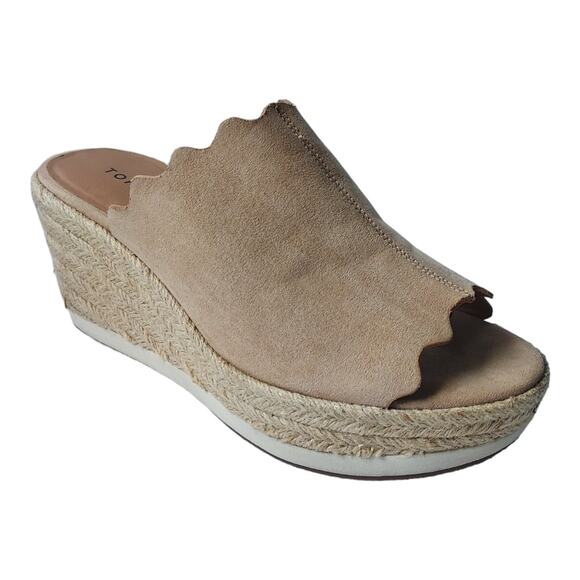 torrid | Shoes | Torrid Espadrille Platform Wedge Mule Faux Suede Open ...